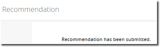 Configuring Recommendations - Liaison